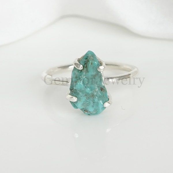 Raw Turquoise Ring - Etsy