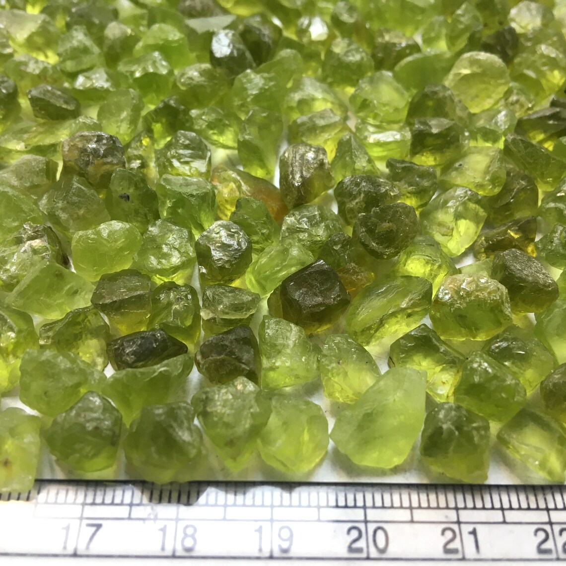Raw Peridot Stone, Natural Crystals Rough, Fine Gemstone Crystal Loose ...