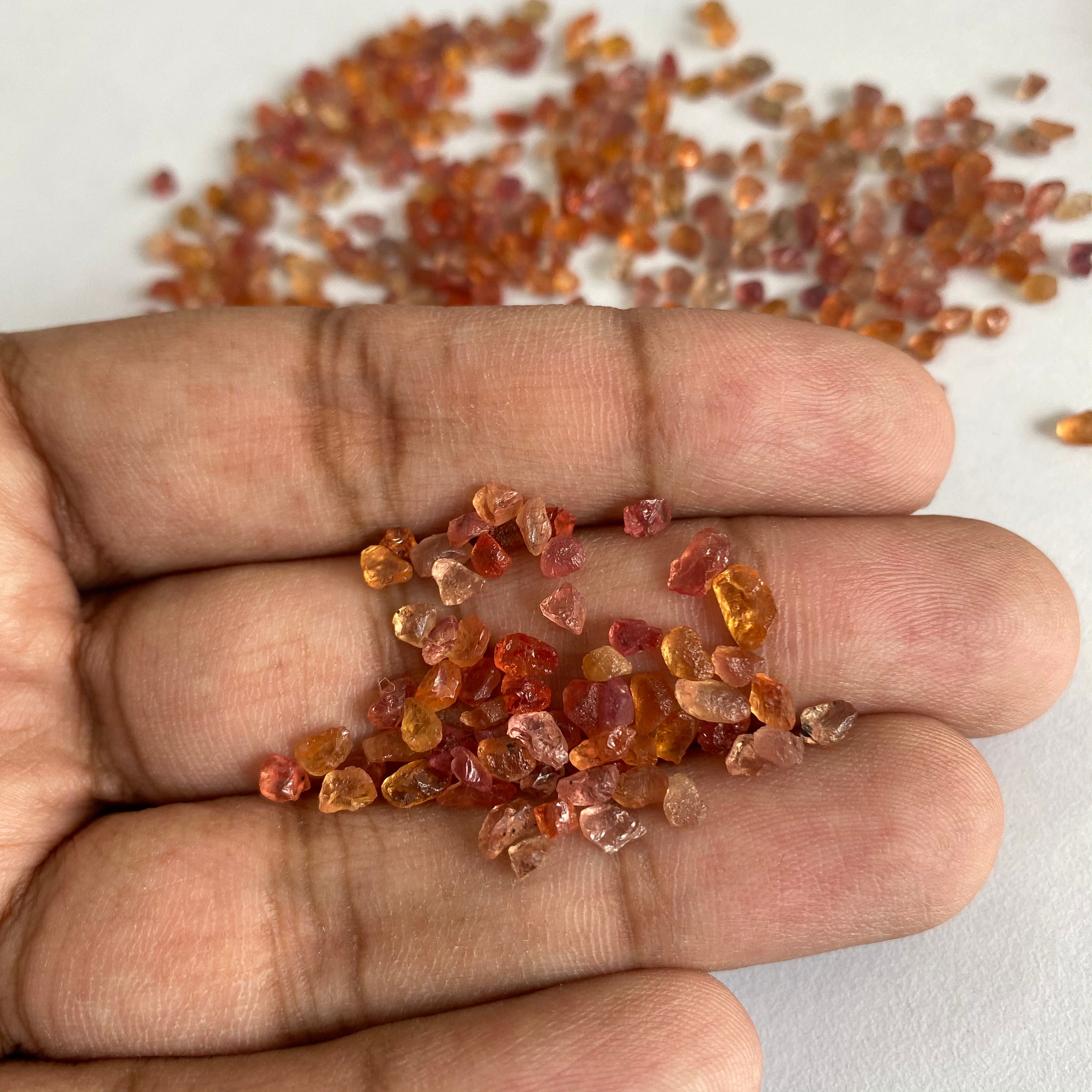 Raw Sapphire Blue Padparadscha Natural Multi Crystal | Etsy