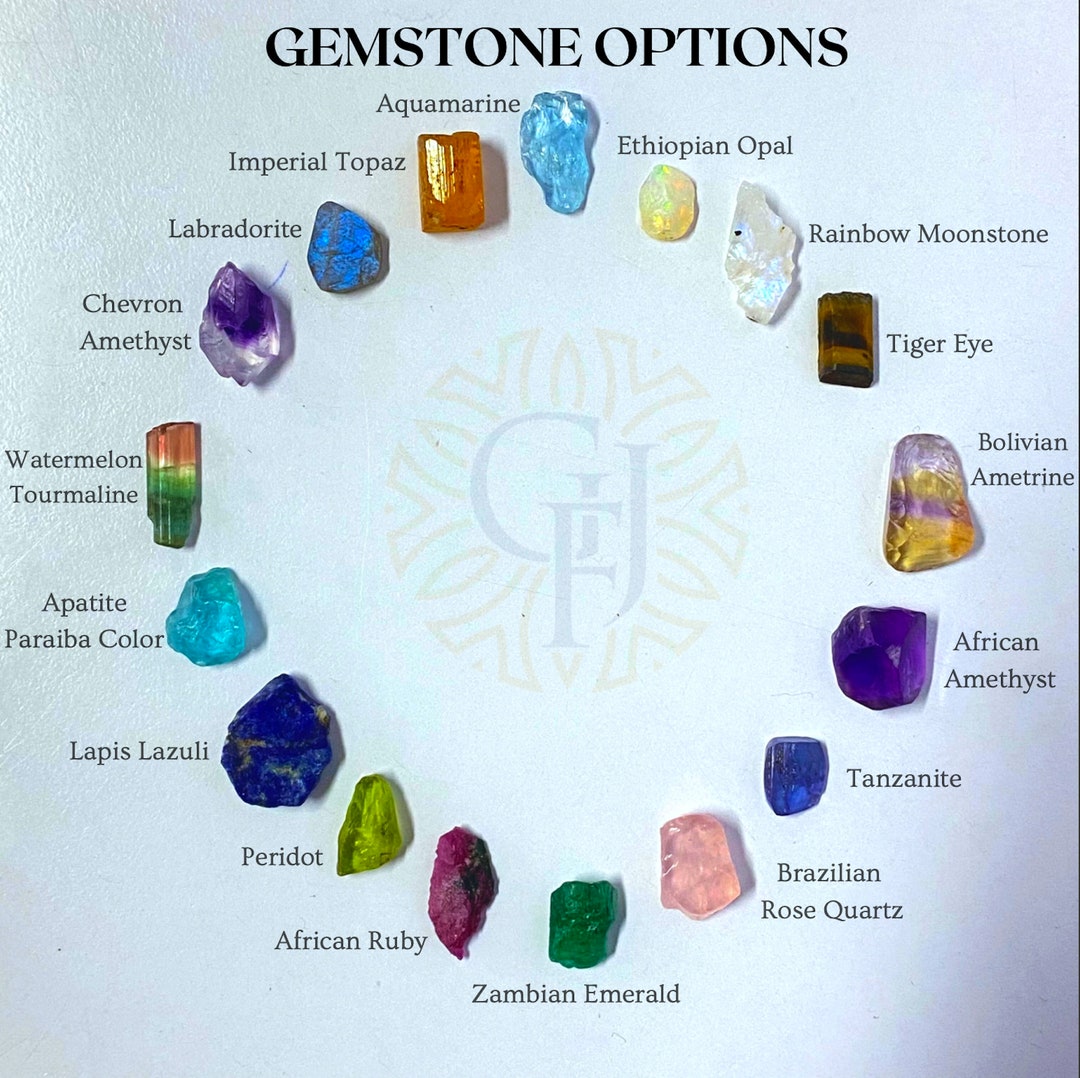 Raw Crystal Rings, Natural Stone Jewelry, Gifts for Her, Raw Aquamarine ...