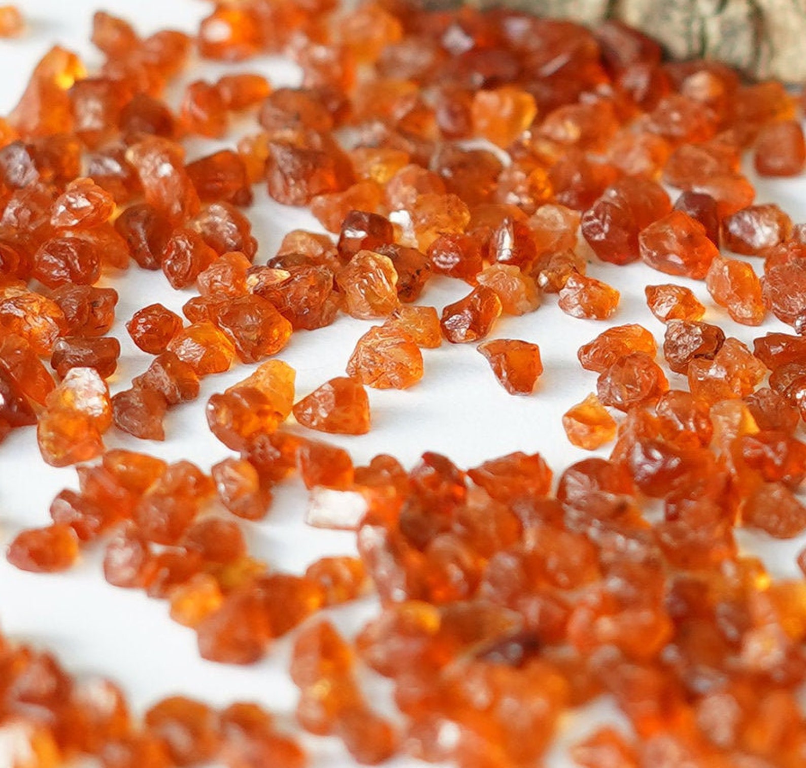Natural Raw Garnet Crystal Stone, Raw Bulk Crystal, Spessartite, Red ...
