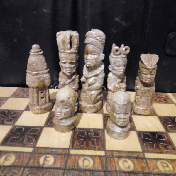 African Chess Set - Etsy