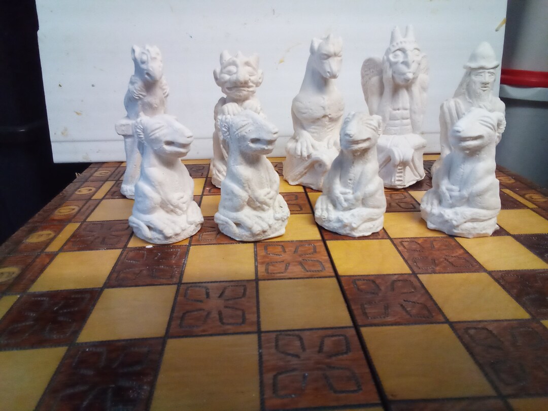 Gargoyles Chess Set Molds - Etsy