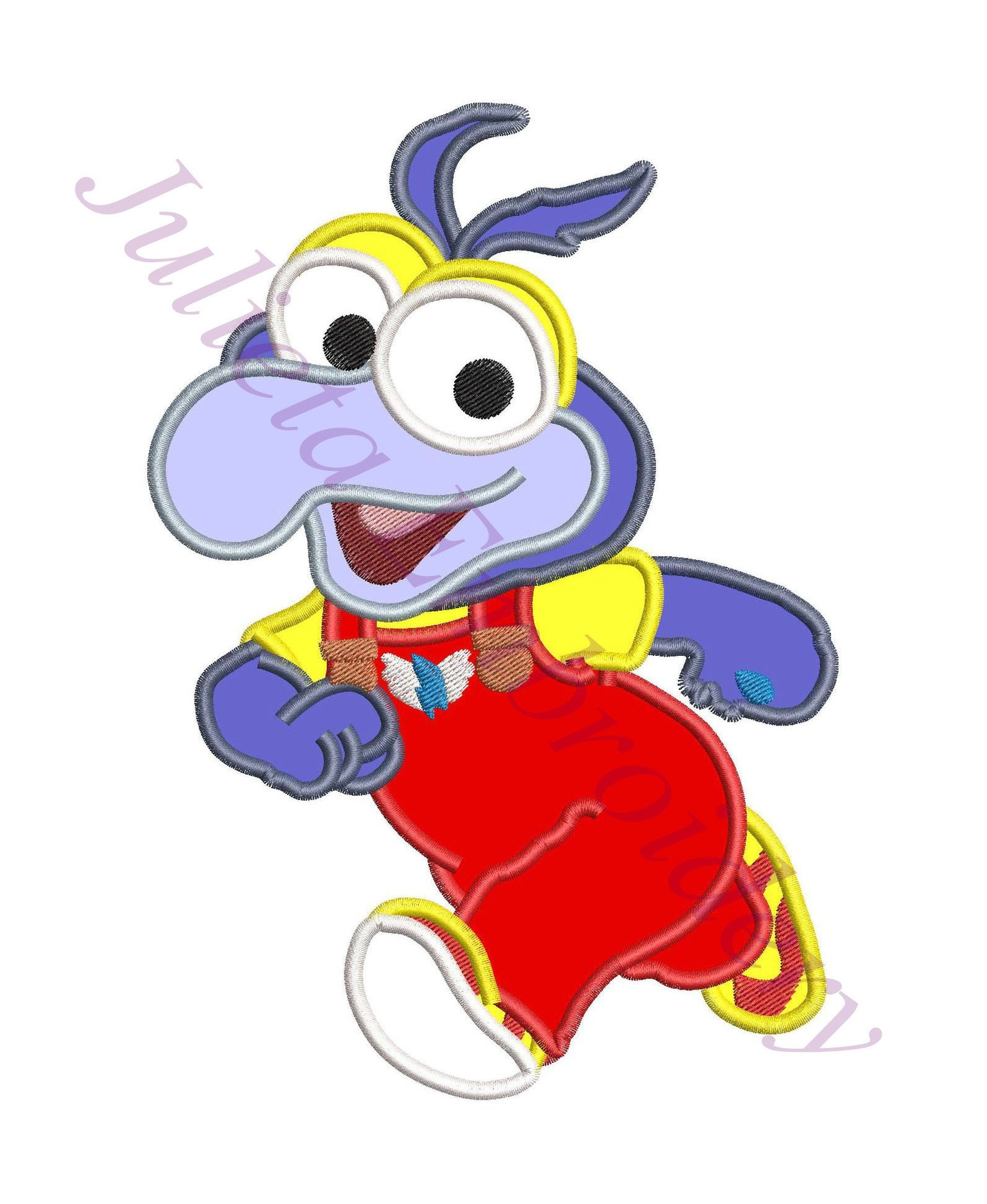 Baby Gonzo Muppet Babies Applique Design 02 INSTANT DOWNLOAD | Etsy