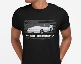 Retro Fox Body Mustang Short-sleeve Unisex T-shirt | Etsy