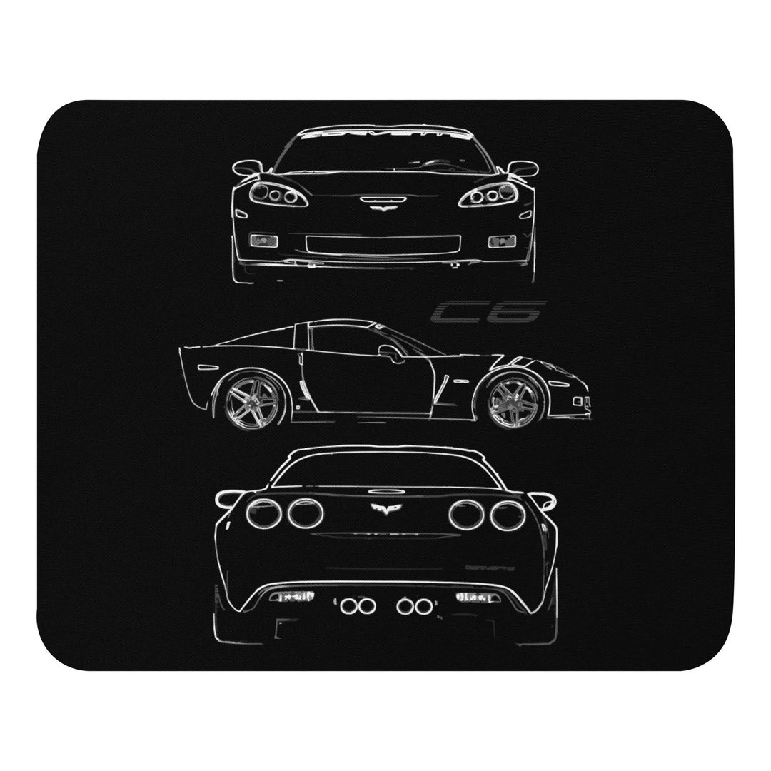 2007 C6 ZO6 Owner Gift Custom Outline Art Mouse Pad - Etsy
