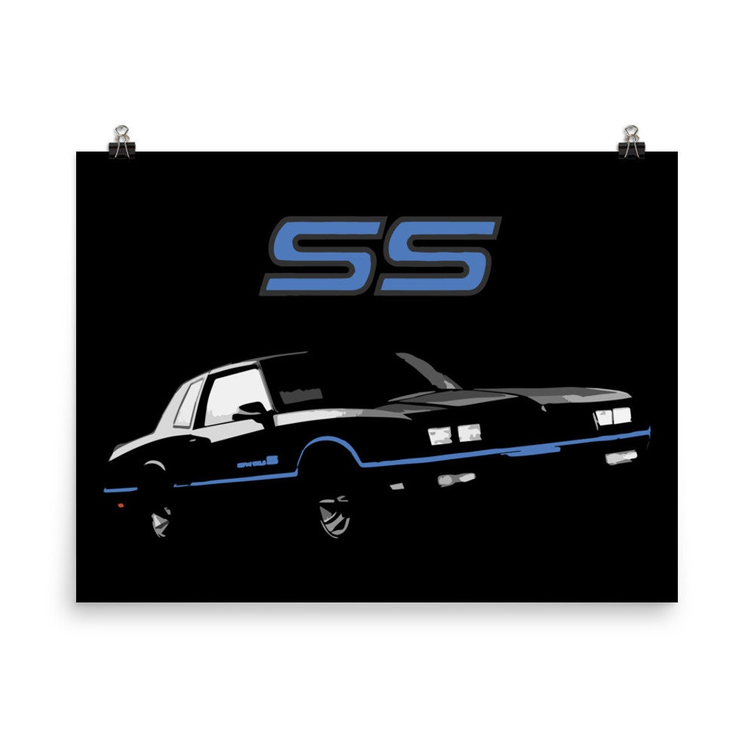 1986 Chevy Monte Carlo SS Poster - Etsy