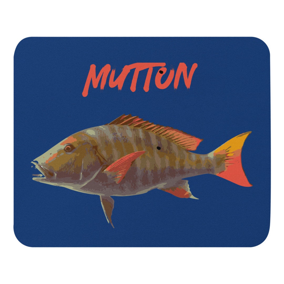 Mutton Snapper Atlantic Ocean Fish Salt Water Fishing Mouse Pad - Etsy