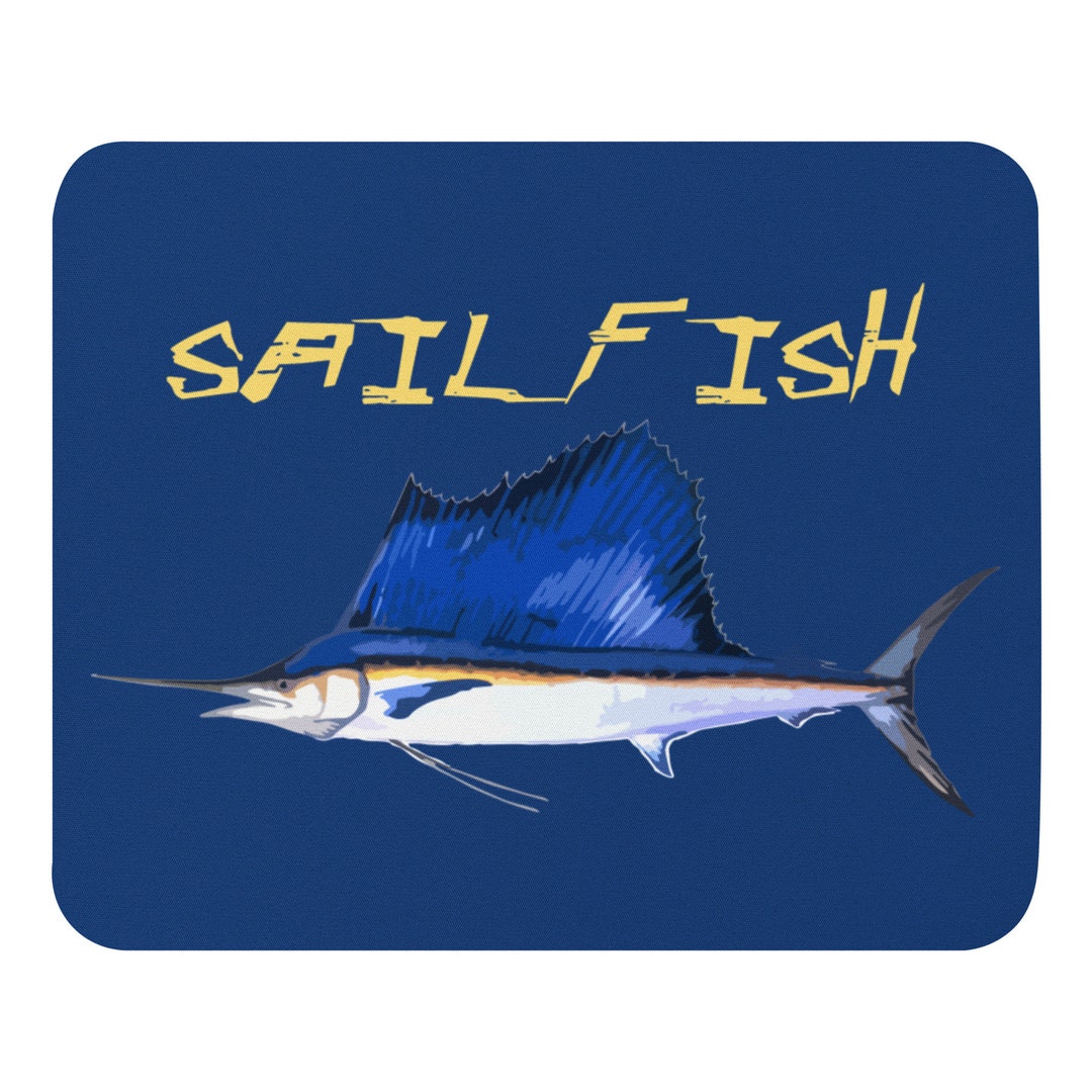 Sailfish Salt Water Deep Sea Big Game Fishing Mouse Pad - Etsy