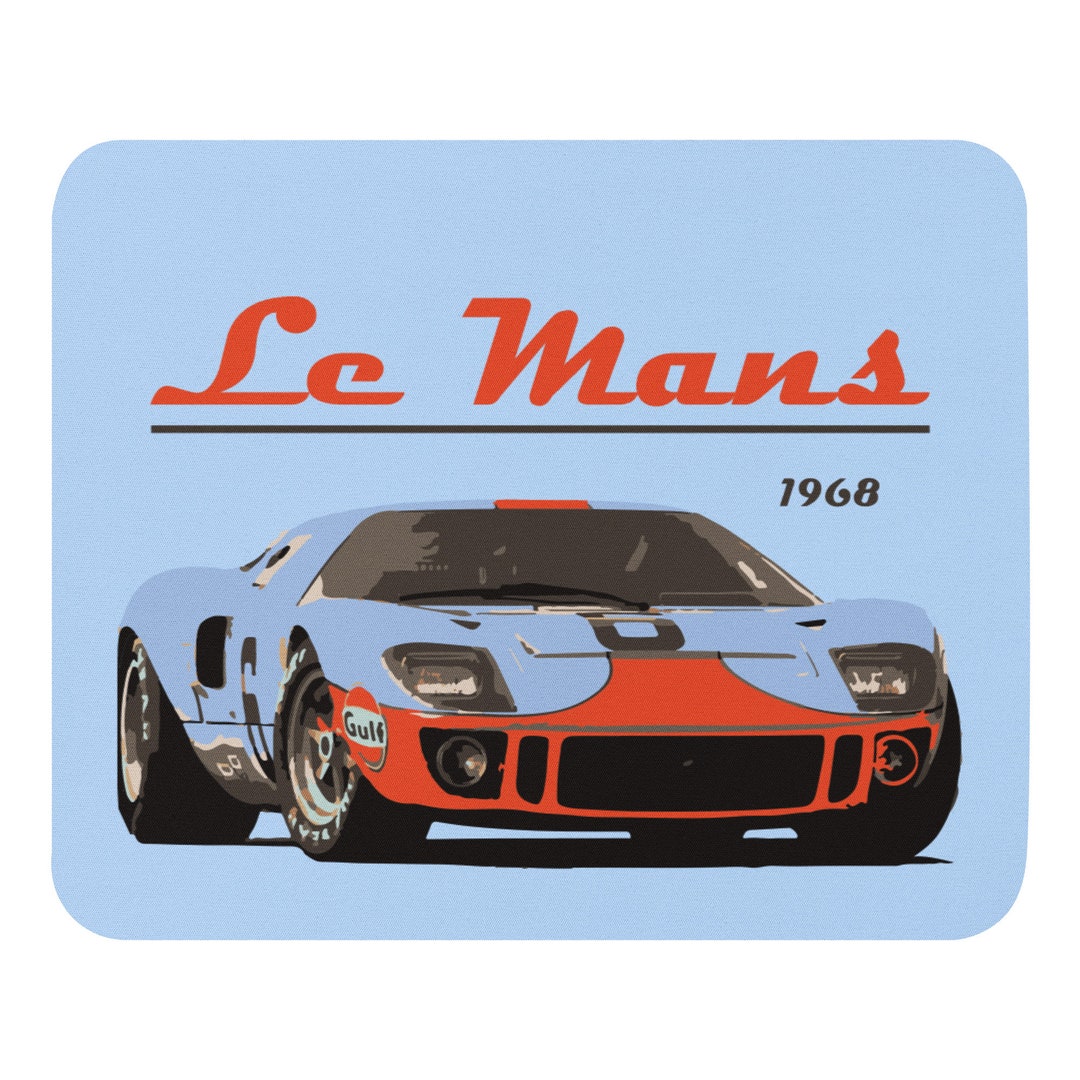 Ford GT40 Le Mans 1968 Race Car Vintage Racing Mouse Pad - Etsy