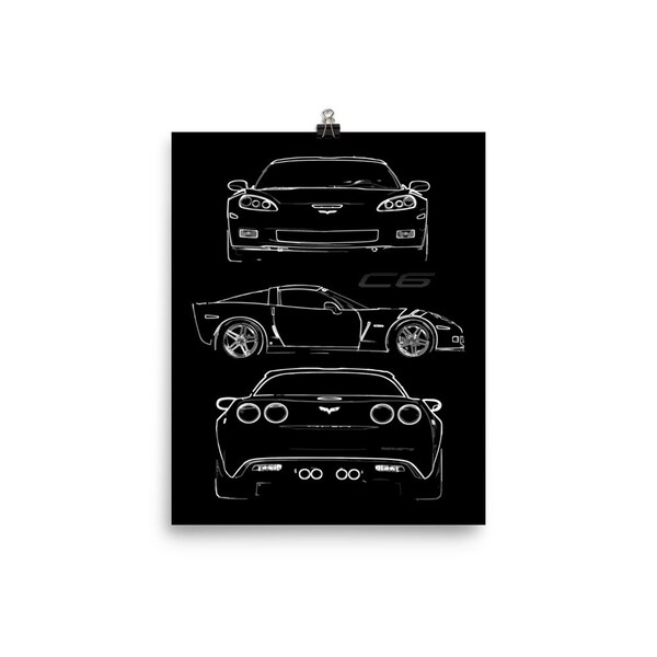 C6 Z06 Corvette Posters - Etsy
