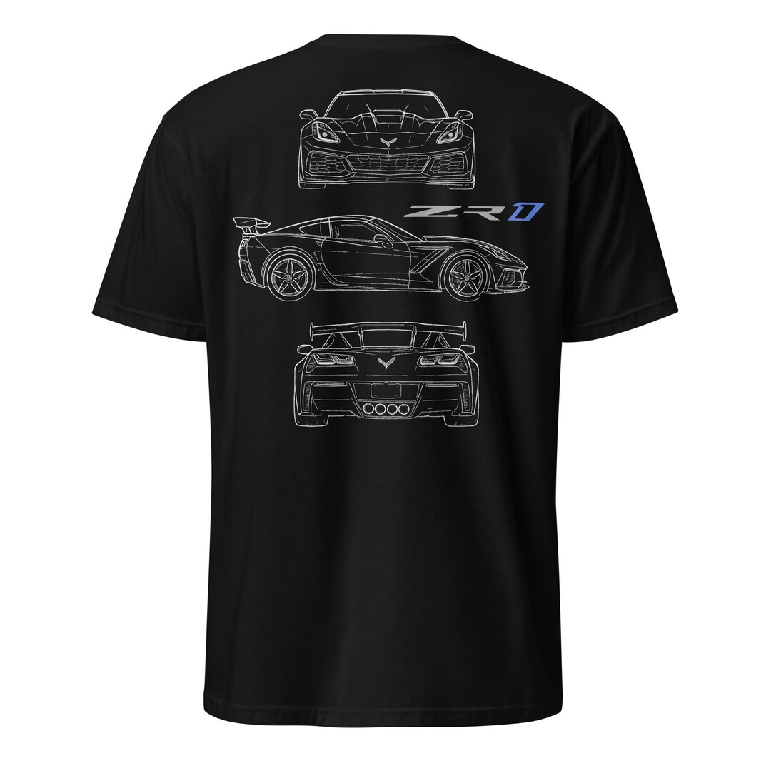C7 Corvette ZR1 Blueprint Sketch T-shirt for Vette Owners - Etsy