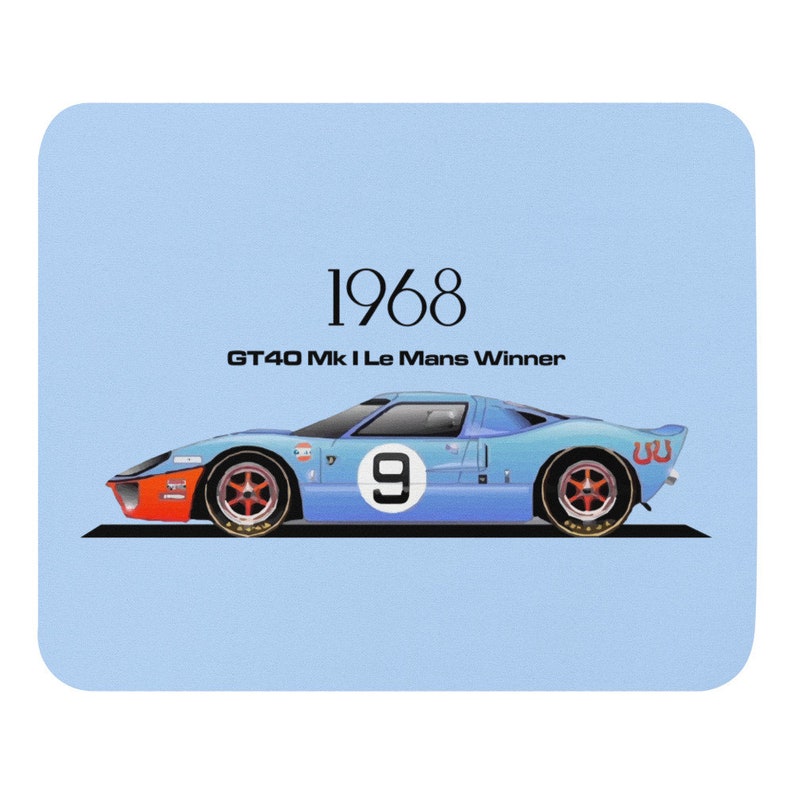 1968 GT40 Mk I Race Car Mouse Pad - Etsy