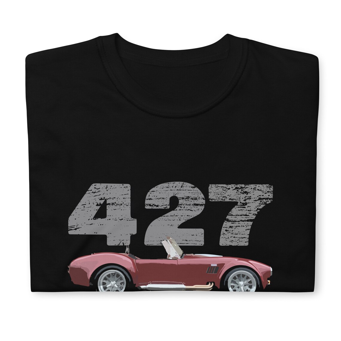 Maroon 1966 Shelby Cobra 427 Super Snake Short-sleeve Unisex - Etsy