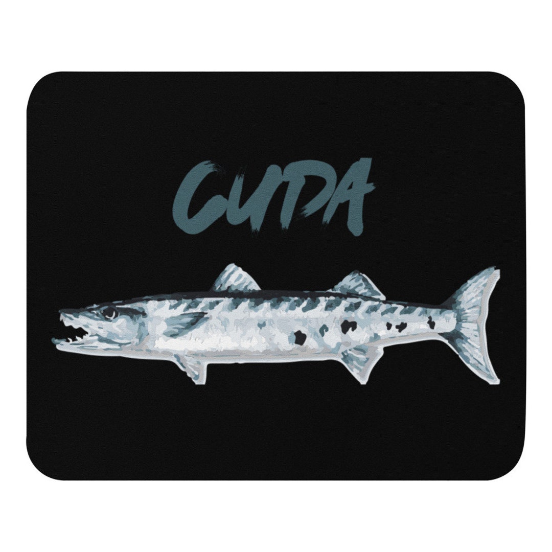 Barracuda Cuda Fish Salt Water Fishing Mouse Pad - Etsy