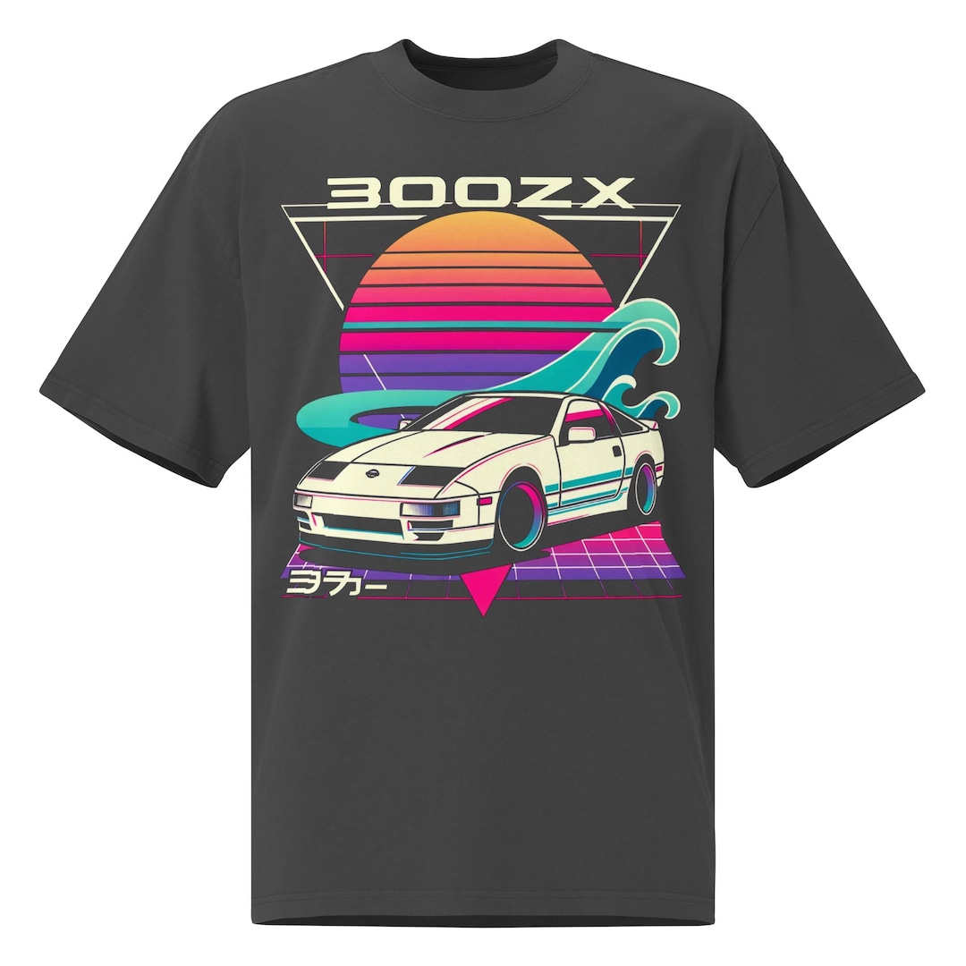 90s Vaporwave Retrowave 300zx JDM Japanese Tuner Car Lovers Oversized ...