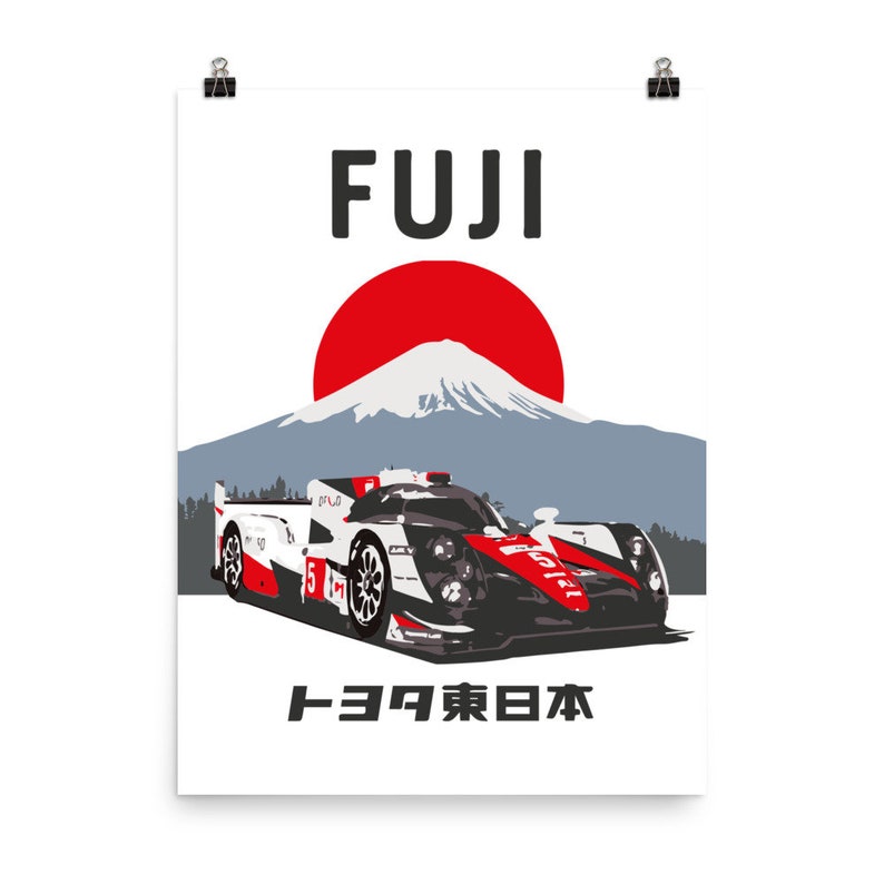 Toyota Gazoo Racing LMP1 Race Car Poster - Etsy