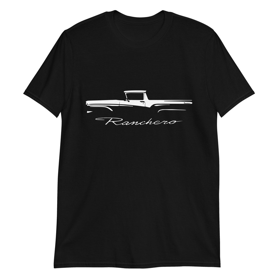 1957 Ranchero Silhouette Outline Art Classic Car Club Custom T-shirt - Etsy