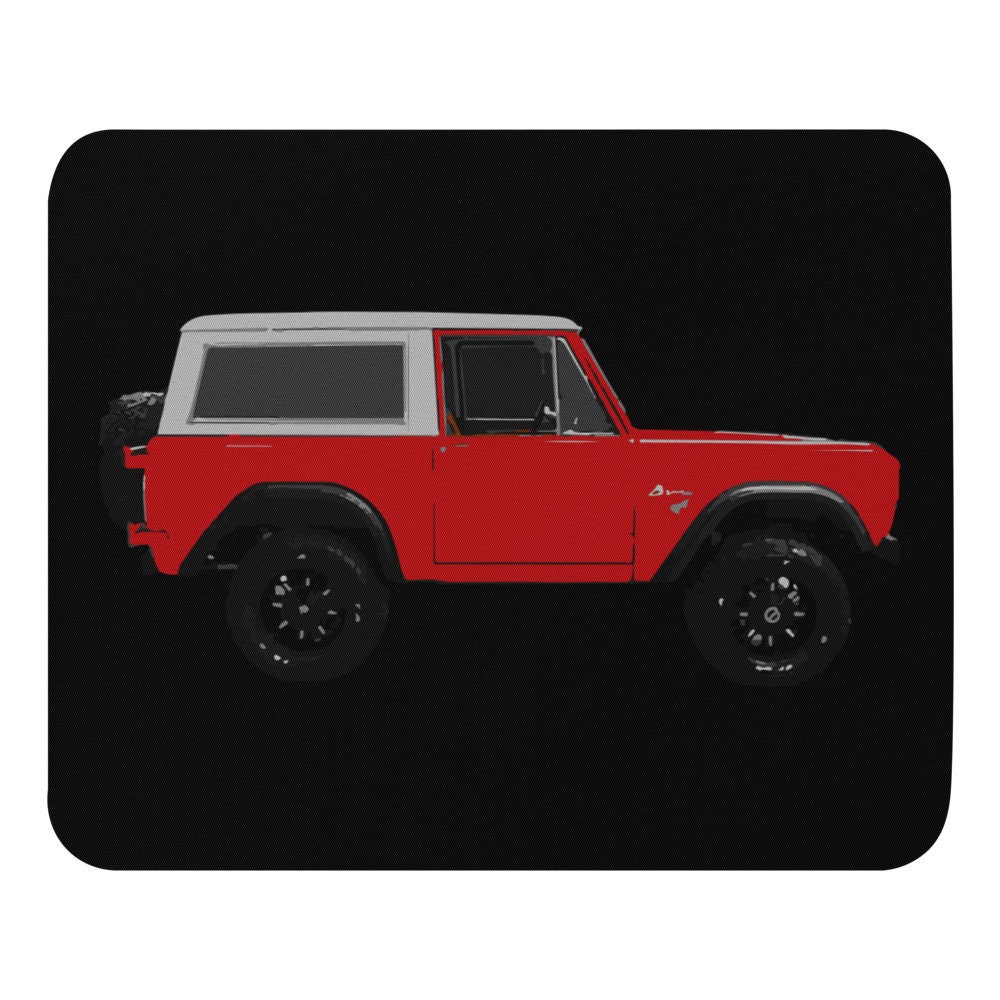 Vintage 1974 Red Ford Bronco Mouse Pad - Etsy