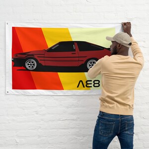 AE86 Sprinter Trueno JDM Garage Office Man Cave Banner Flag 34.5" X 56 ...