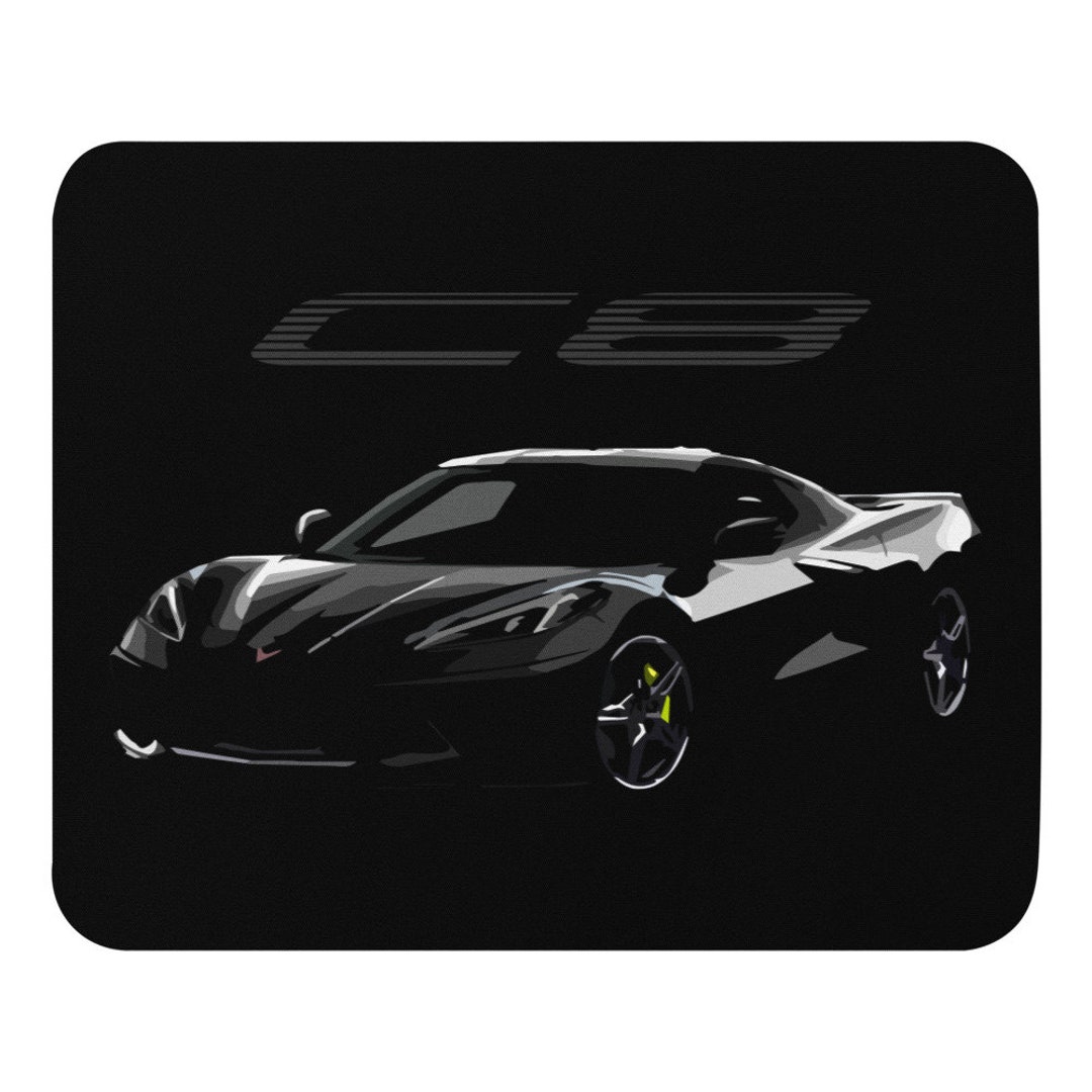 2022 Black Corvette C8 Mouse Pad - Etsy