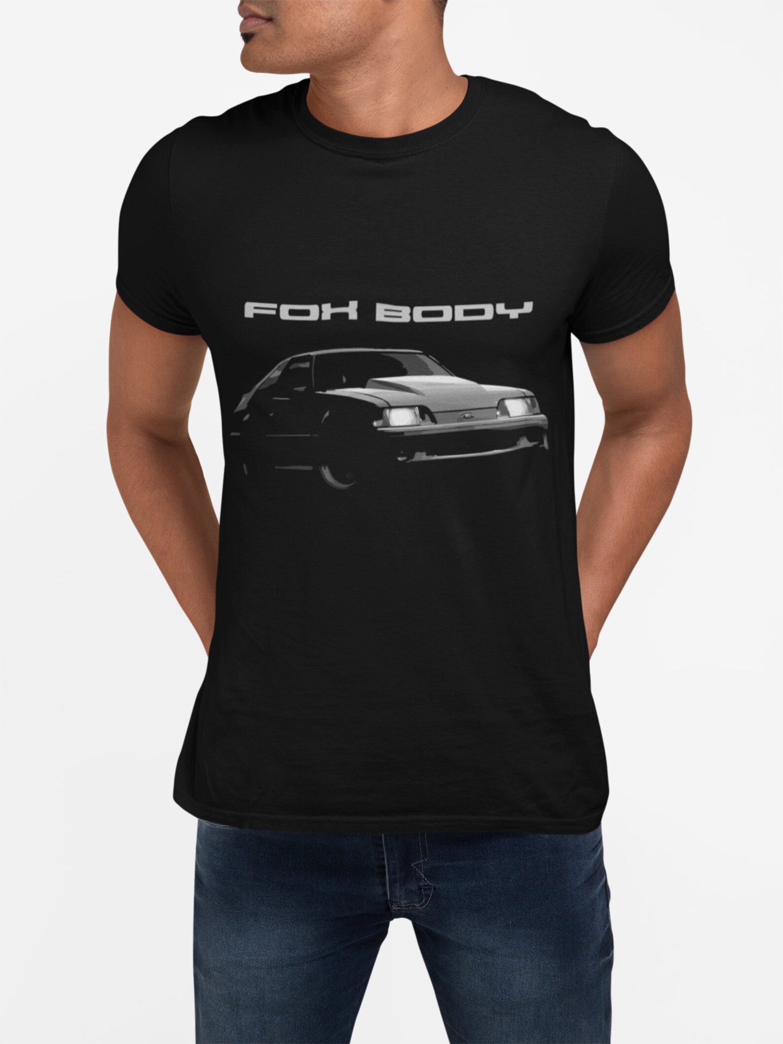 Retro Fox Body Ford Mustang GT Short-sleeve Unisex T-shirt | Etsy
