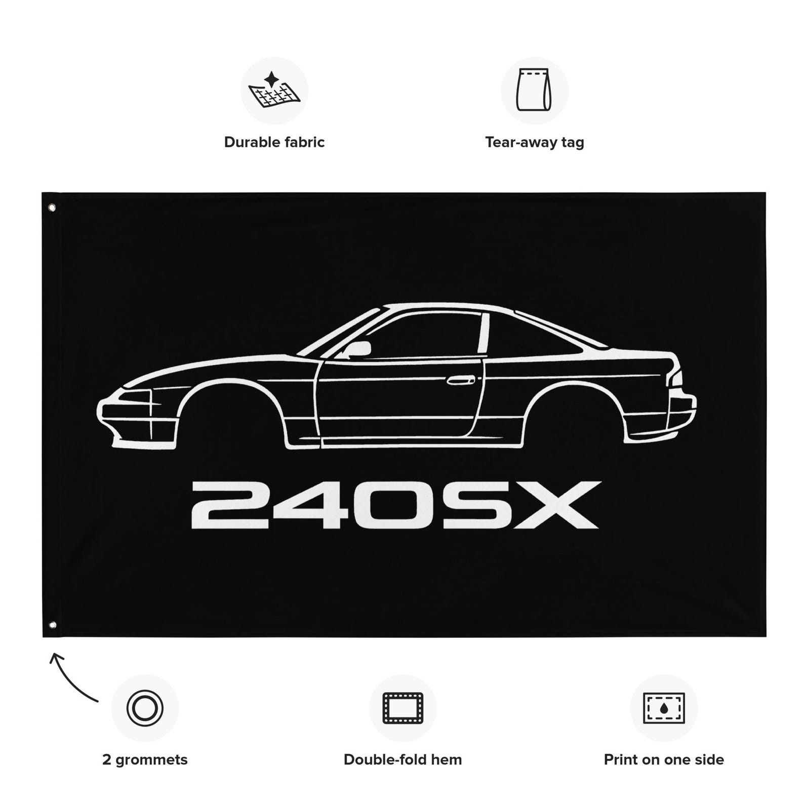 Nissan 240SX Wall Flag: JDM S13 Drift Car Banner - Etsy