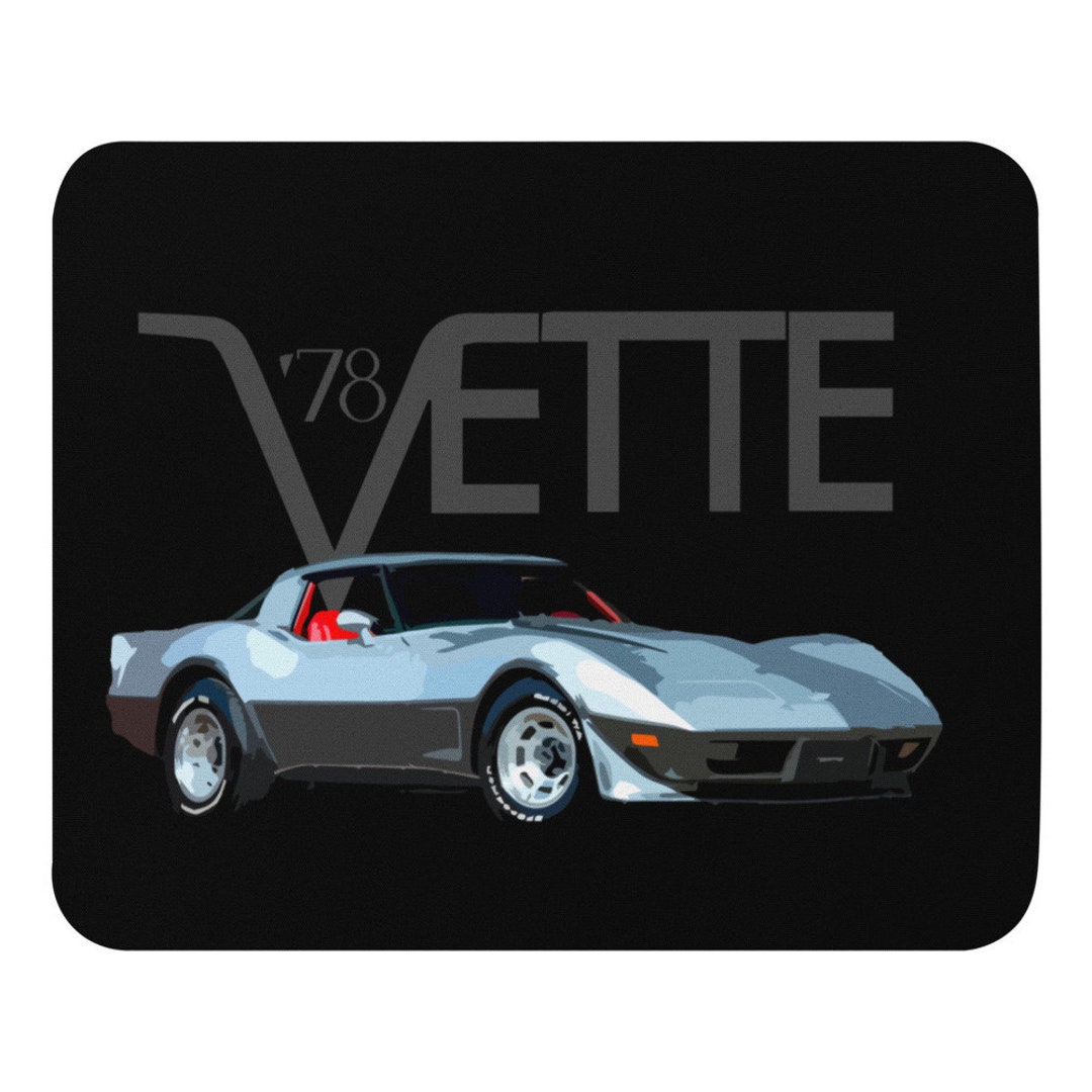 1978 Chevy Corvette C3 25th Silver Anniversary Muscle Car Mouse Pad - Etsy