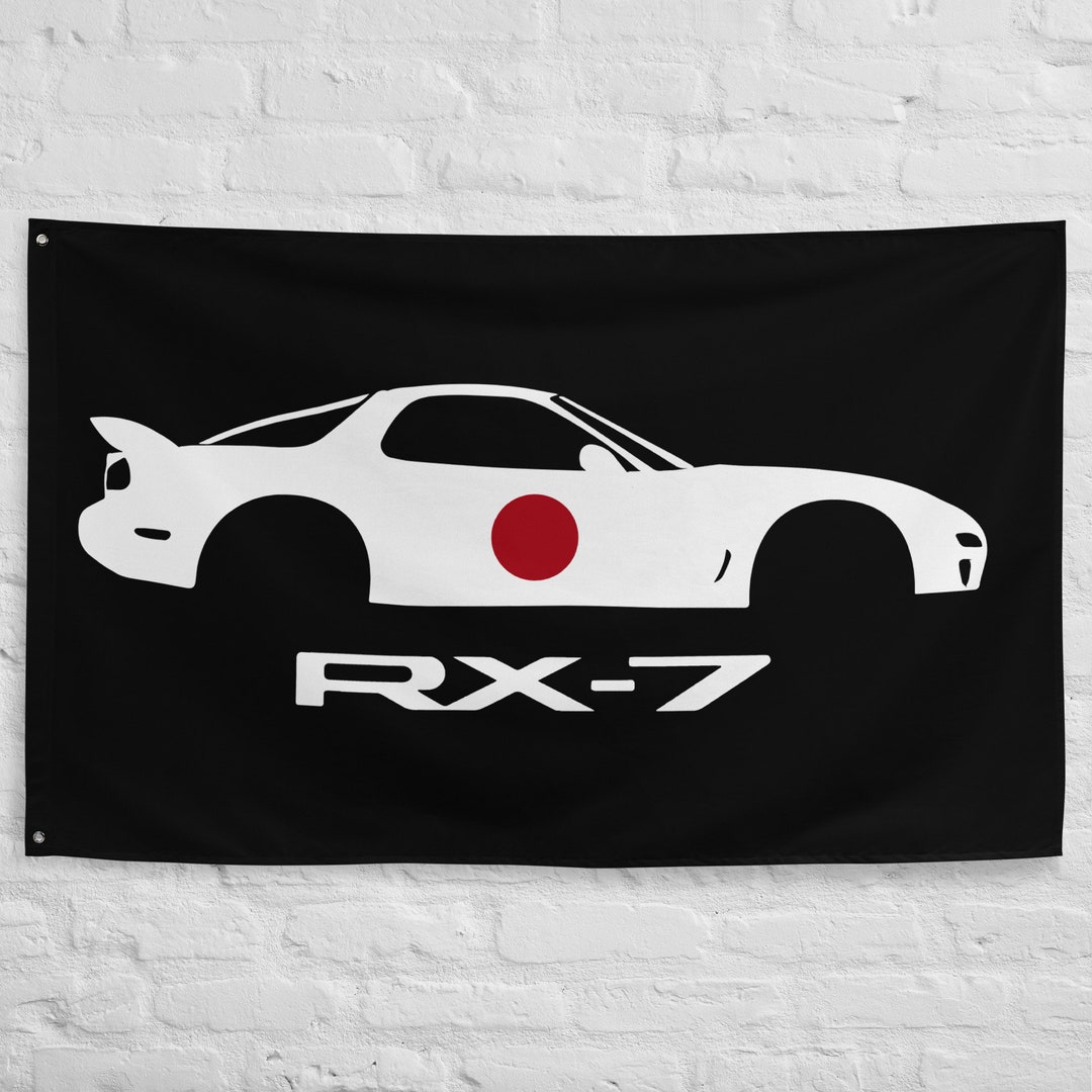 RX-7 JDM Tuner Stencil Japanese Rotary Engine Sportscar RX7 Driver ...