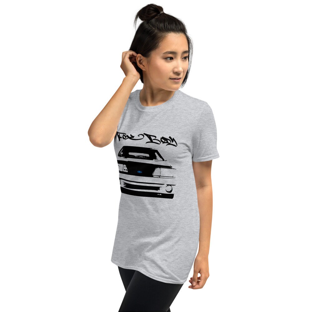 Retro Fox Body Mustang Short-sleeve Unisex T-shirt | Etsy
