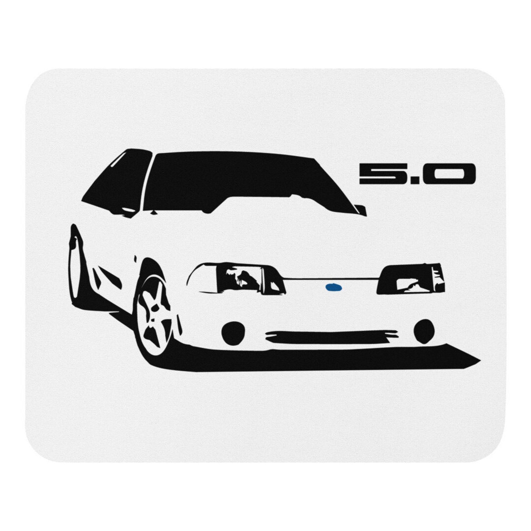 Retro 80s 90s Ford Mustang Fox Body 5.0 Custom Art Mouse Pad - Etsy