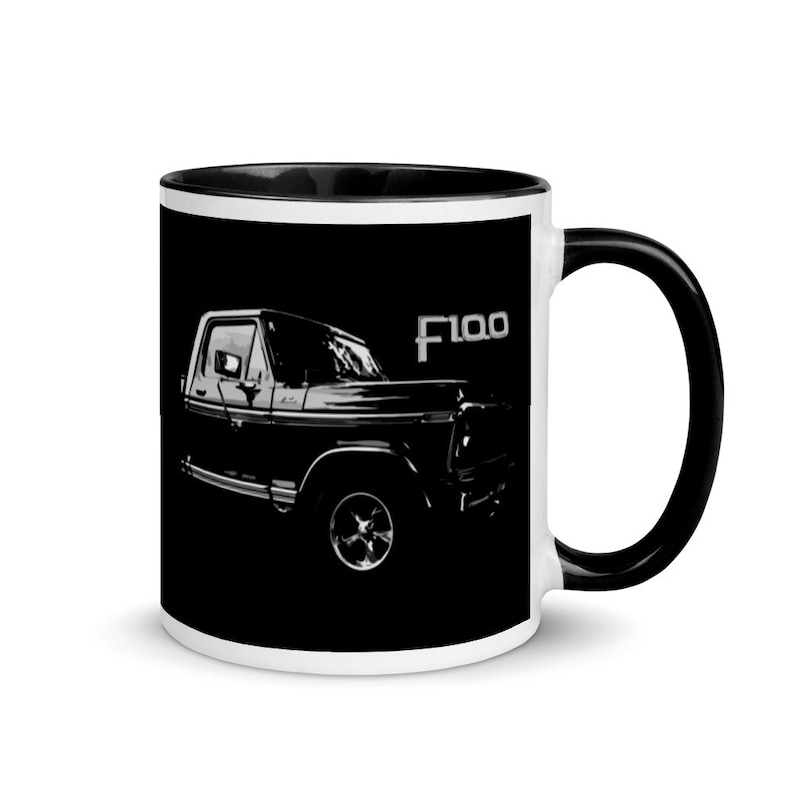Ford F100 Ranger Vintage Truck Mug With Color Inside | Etsy
