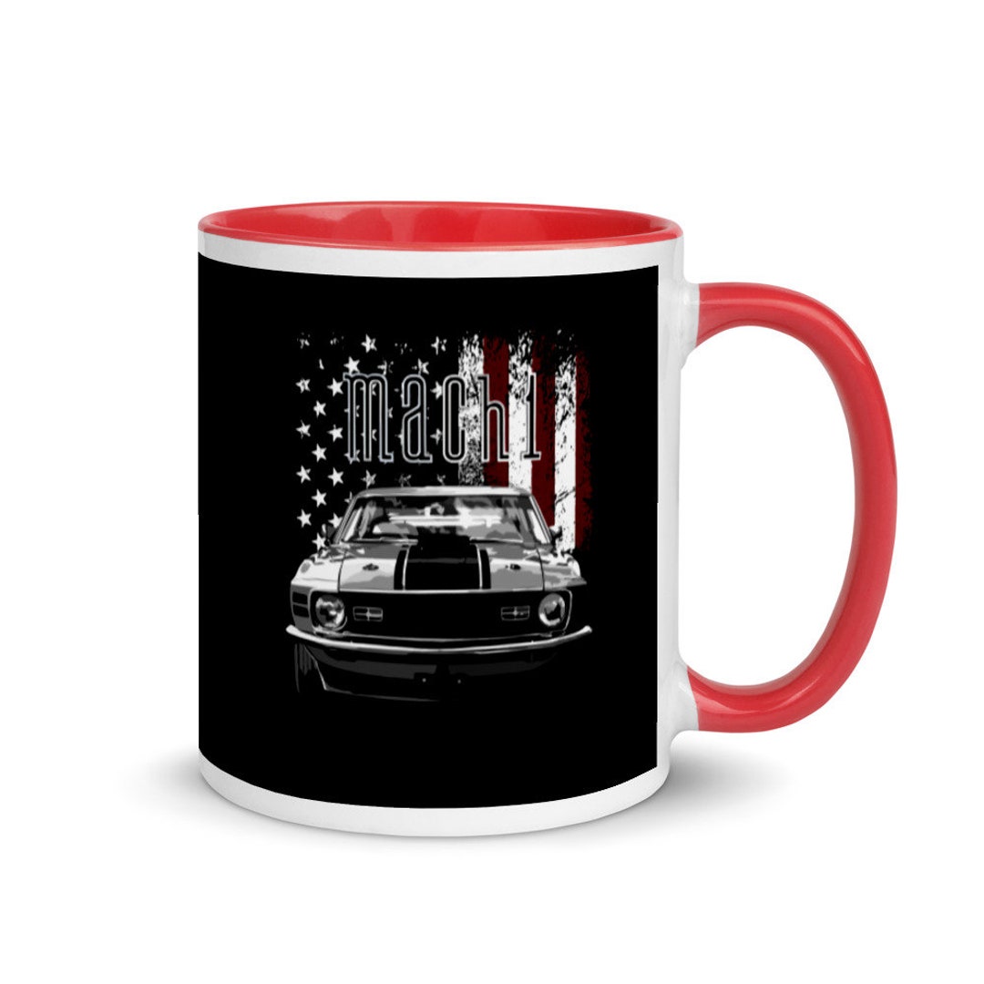 1970 Mustang Mach 1 American Classic Car Mug With Color Inside - Etsy