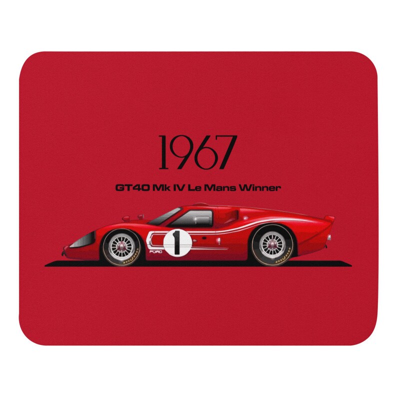 1967 GT40 Mk IV Race Car Mouse Pad - Etsy