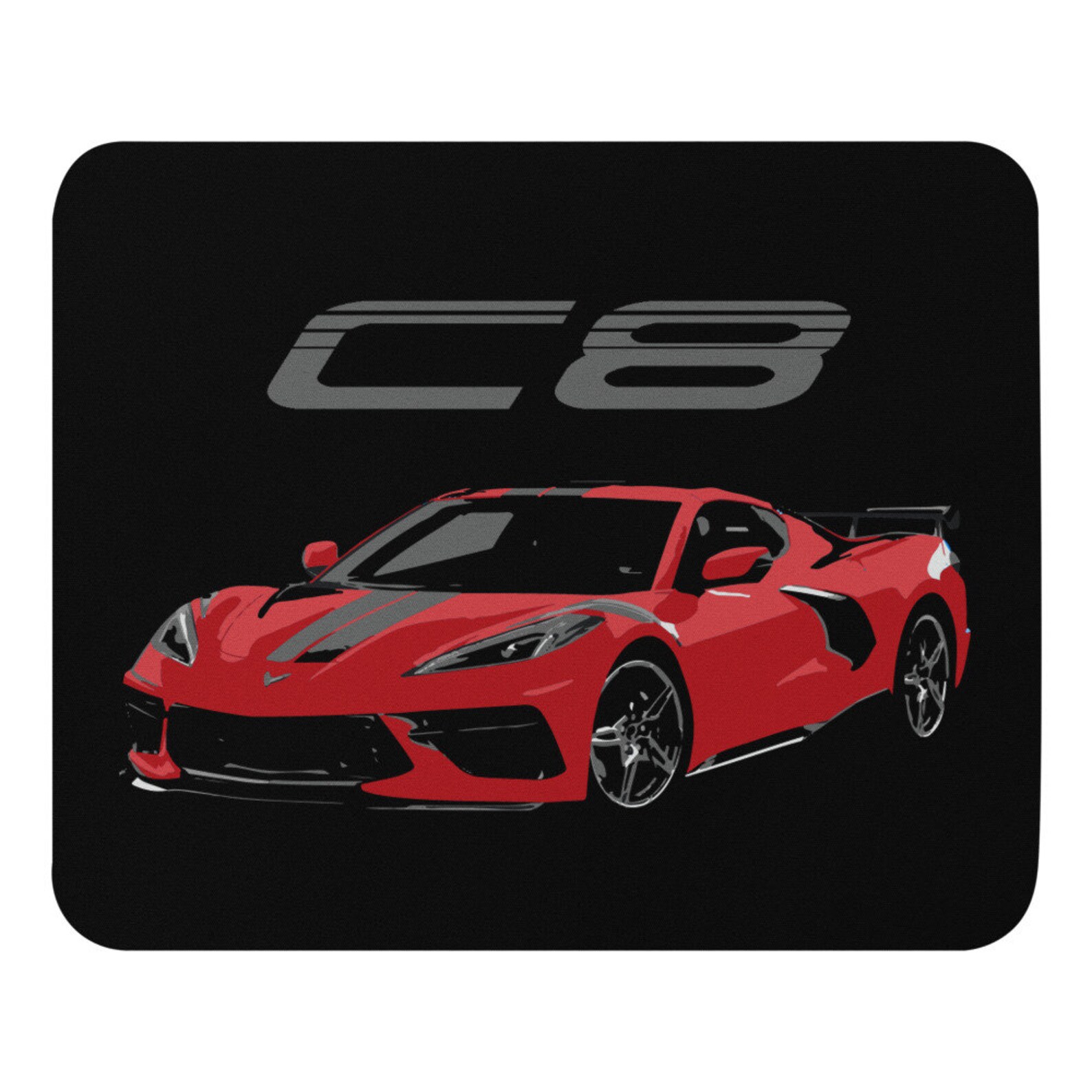 2022 Red Corvette C8 Owner Gift Mouse Pad | Etsy