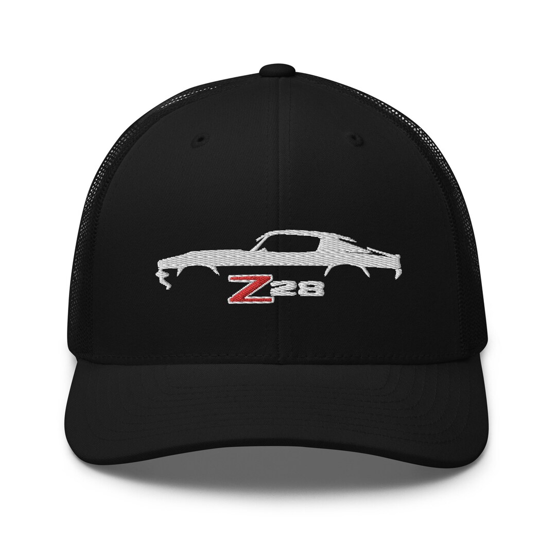 1970 1971 Chevy Camaro Z28 Emblem Silhouette Muscle Car Trucker Cap ...