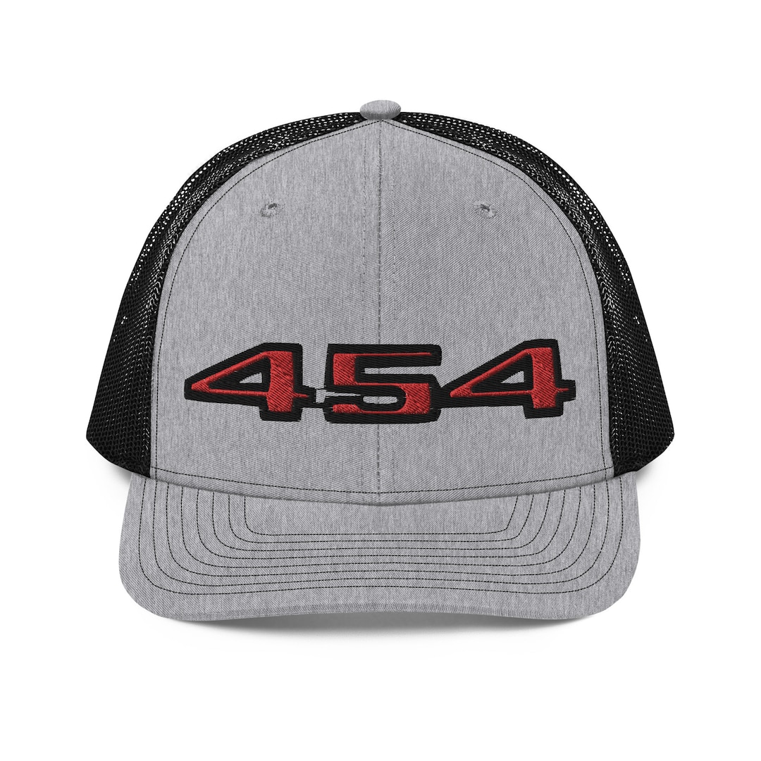 Chevelle Chevy 454 Big Block Engine Emblem Trucker Cap Embroidered Mesh ...