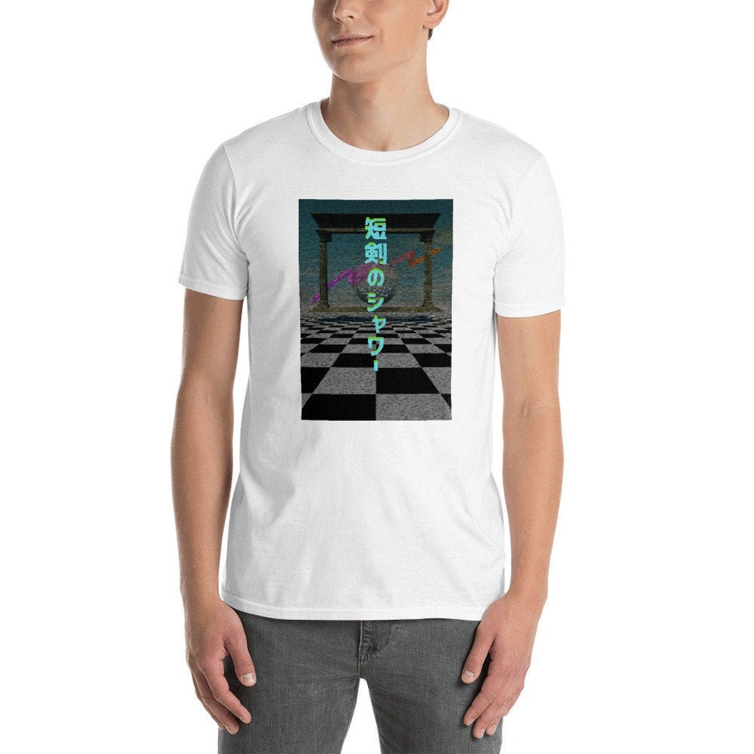 Checkerboard Vaporwave Aesthetic T-shirt - Etsy