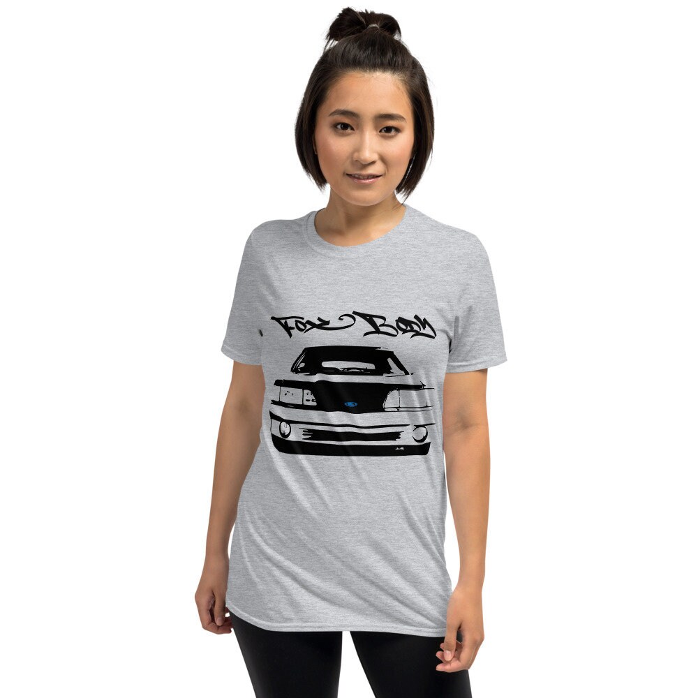 Retro Fox Body Mustang Short-sleeve Unisex T-shirt | Etsy