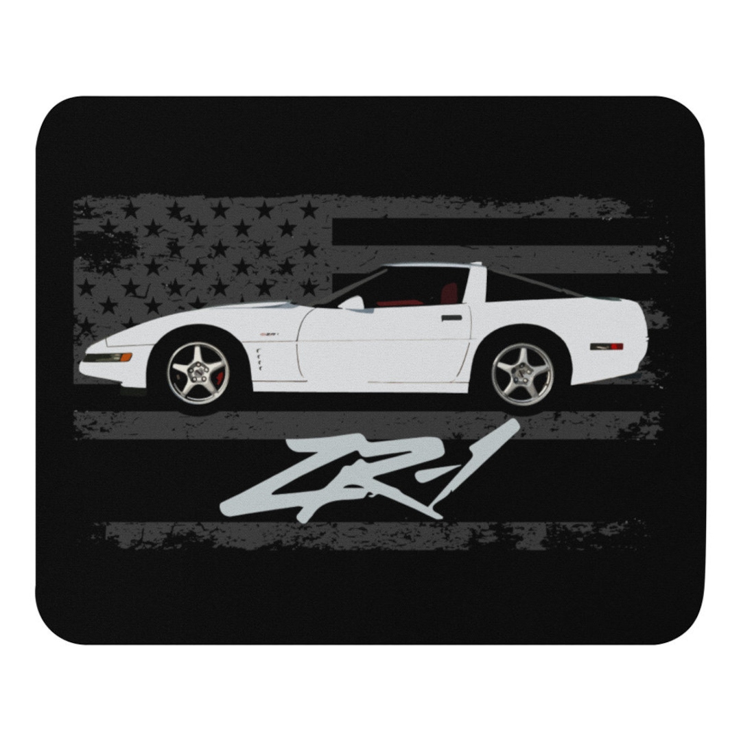White Corvette C4 ZR1 ZR-1 80s Car Mouse Pad - Etsy