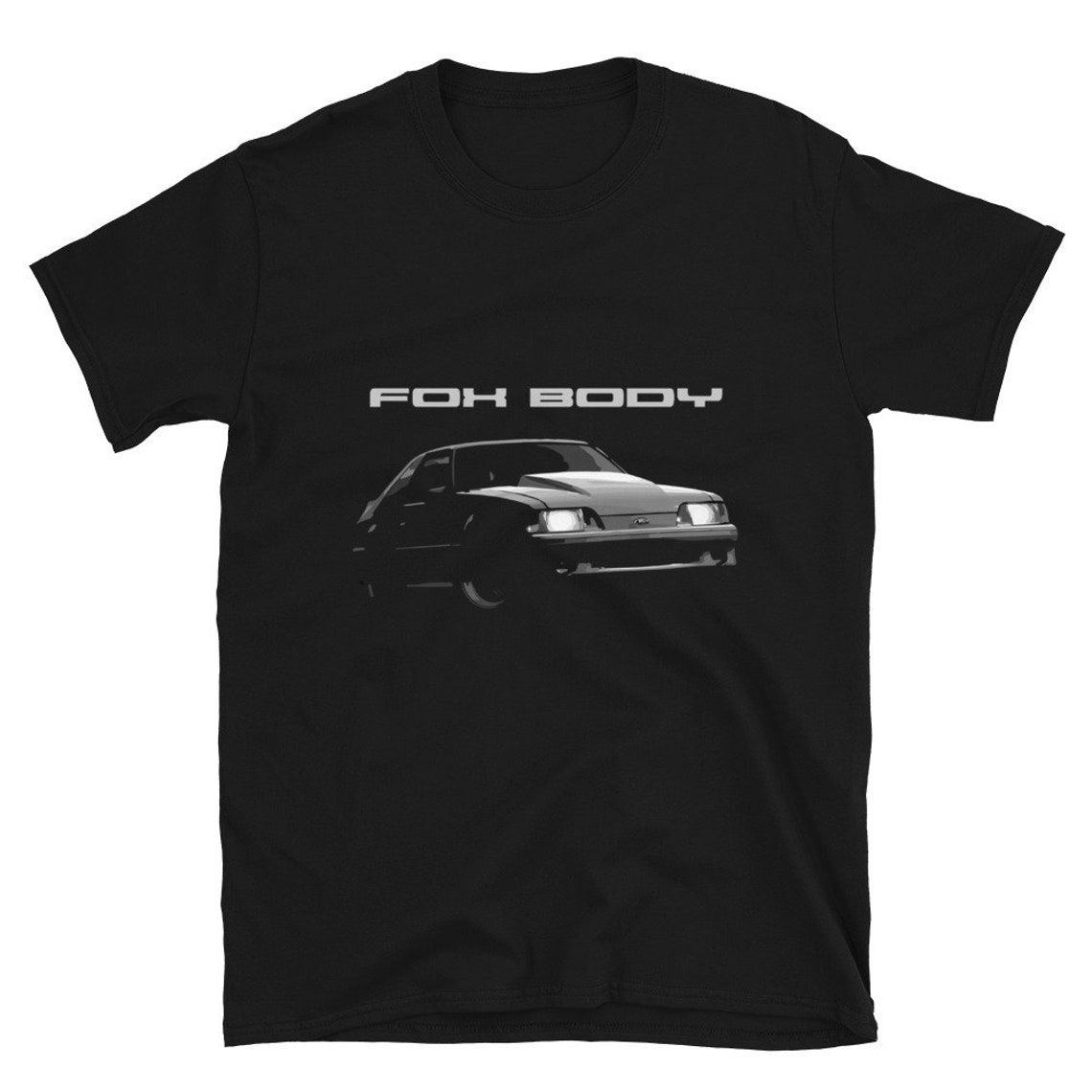 Retro Fox Body Ford Mustang GT Short-sleeve Unisex T-shirt | Etsy