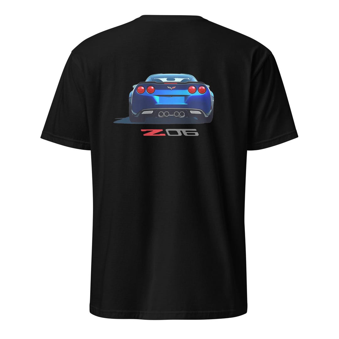 Blue C6 Corvette Z06 Front and Rear T-shirt - Etsy