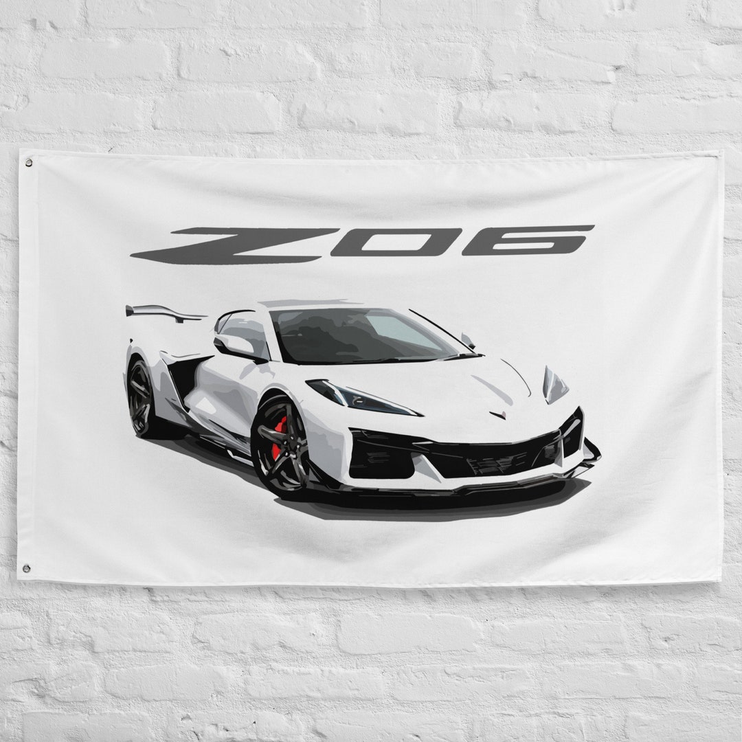 2024 Z06 Vette Mid Engine Corvette C8 Drivers Custom Garage Office Man ...