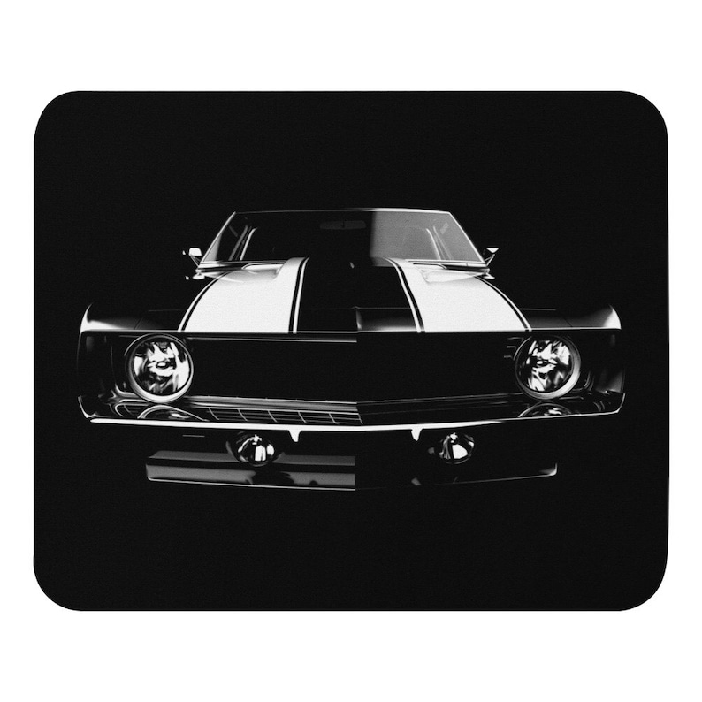 First Gen Chevy Camaro Black Muscle Car Owner Gift Mouse Pad | Etsy