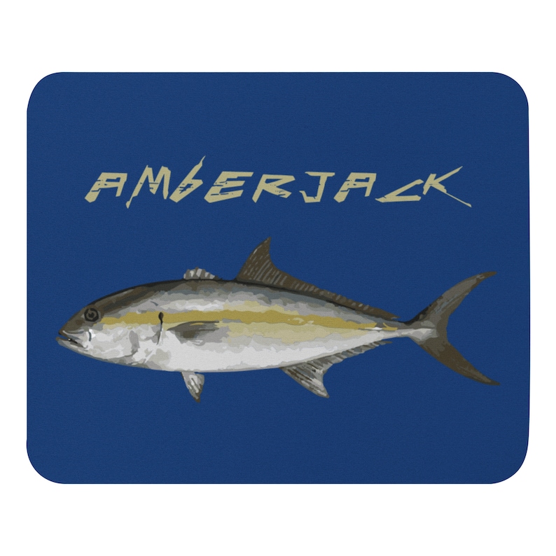 Amberjack Fish Reef Donkey Salt Water Fishing Mouse Pad - Etsy