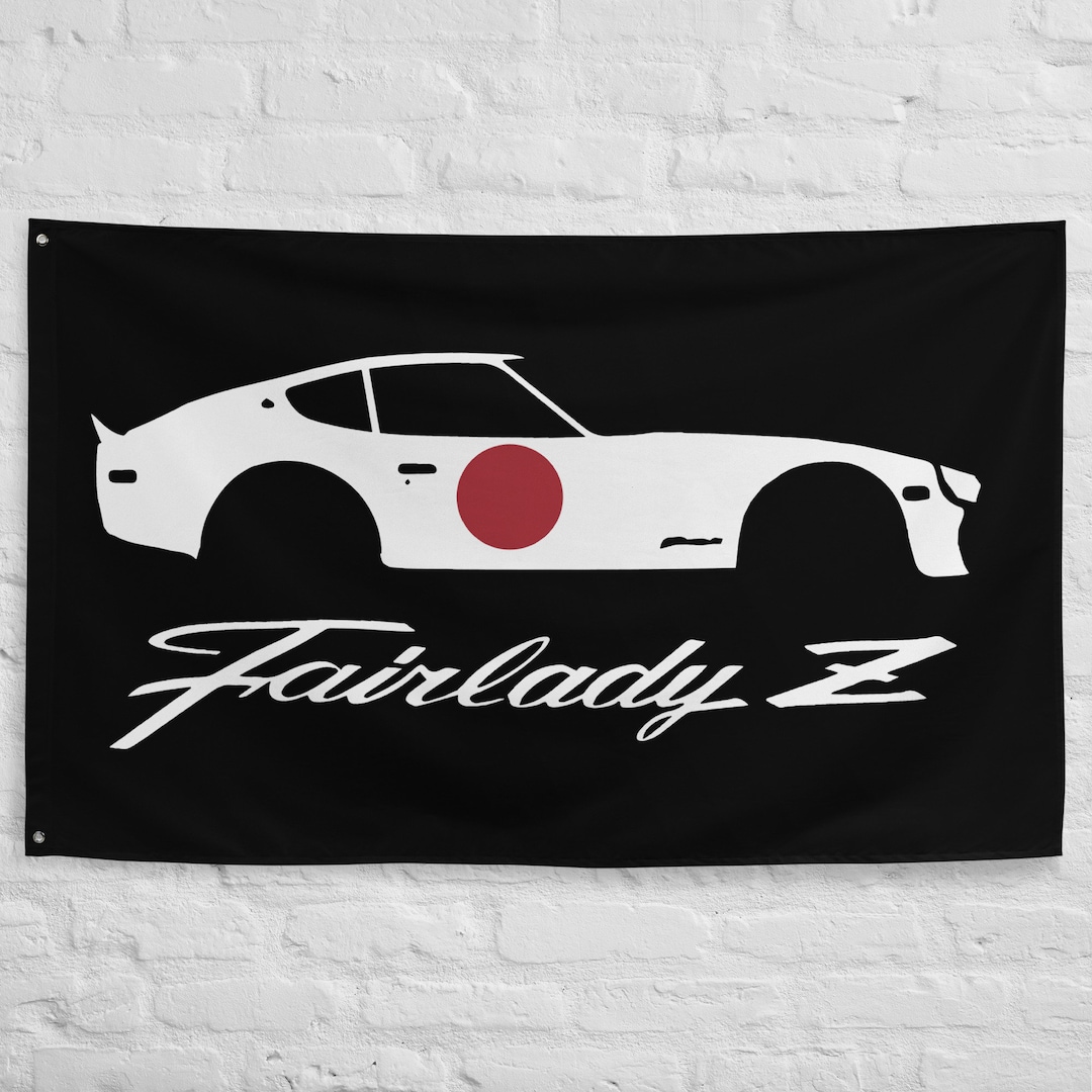 Datsun 280z Fairlady Z Script Japanese JDM Custom Design Garage Office ...