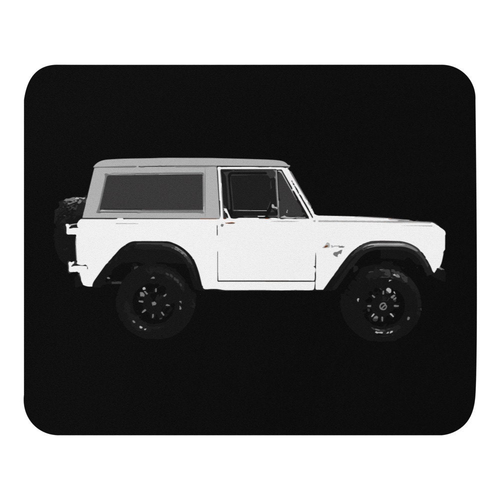 Vintage 1974 White Ford Bronco Mouse Pad - Etsy