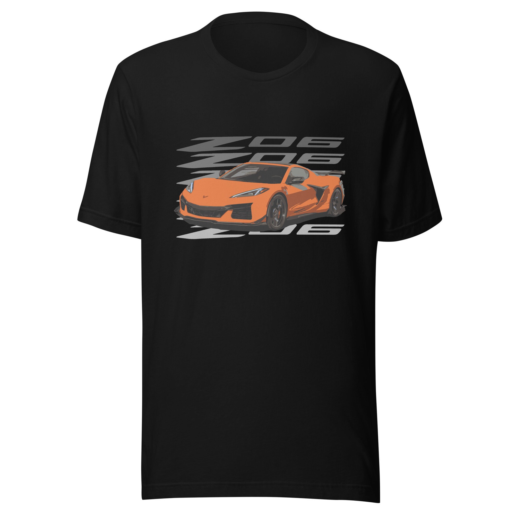Amplify Orange C8 Corvette Racecar Refection Supercar Sports Car Racing