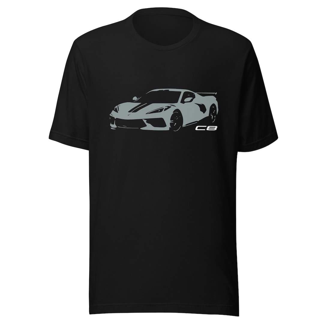 2024 Corvette C8 T-shirt Sea Wolf Grey Tricoat 8th Gen Vette Drivers ...