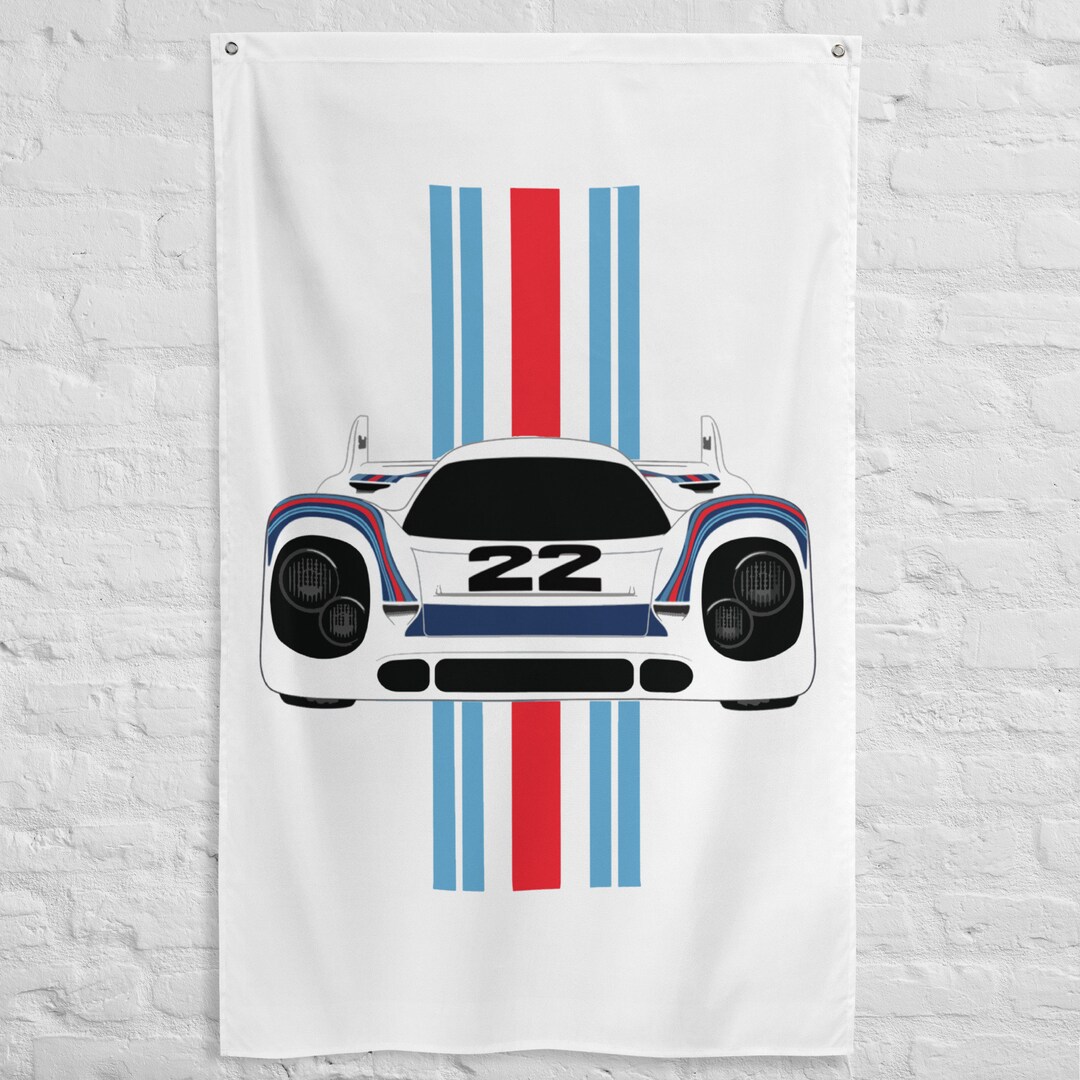 Retro Race Car 917 Vintage Racing Stripes Historic Motorsports Garage ...